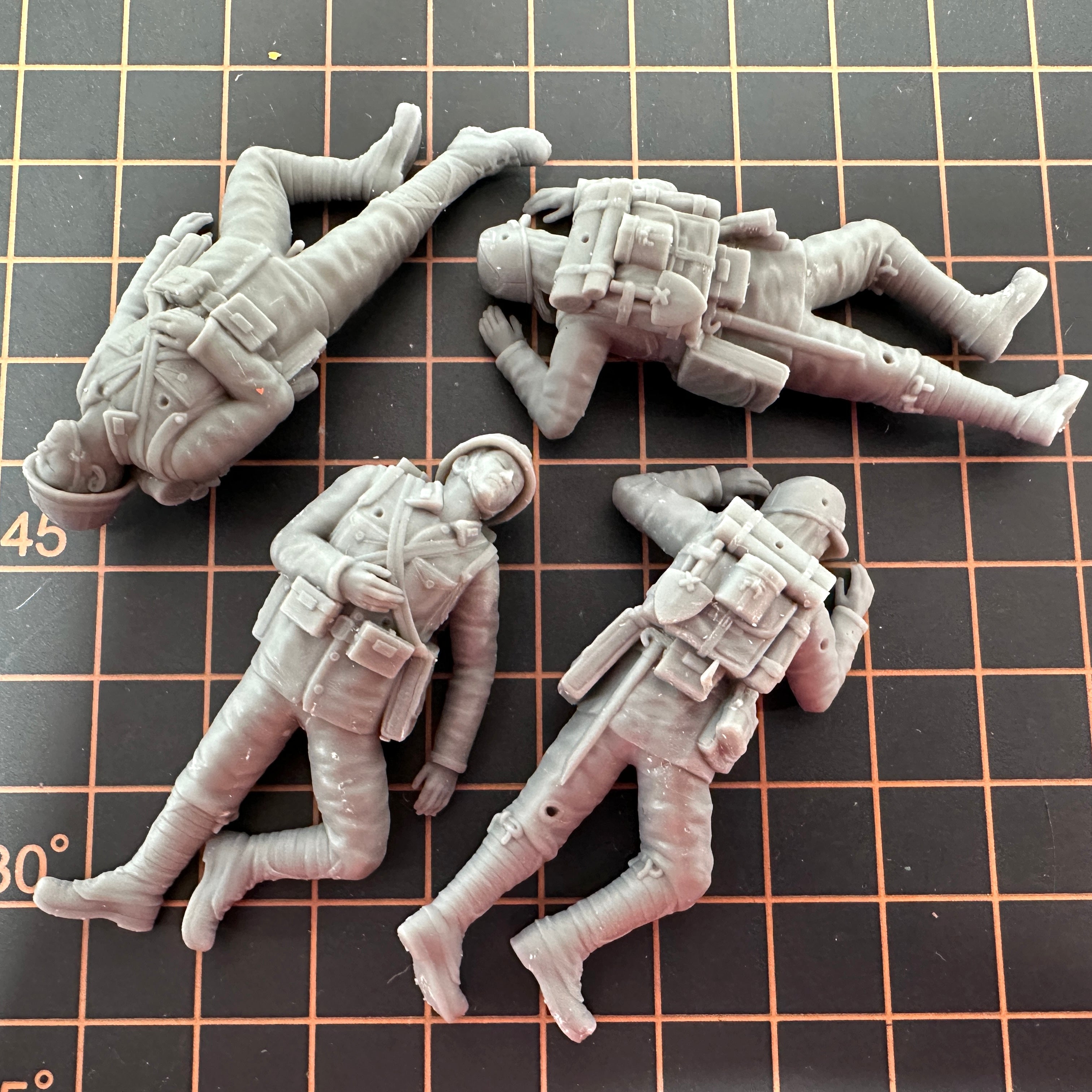 WW2 Japanese Dead Figure Set – Finley 3D Miniatures